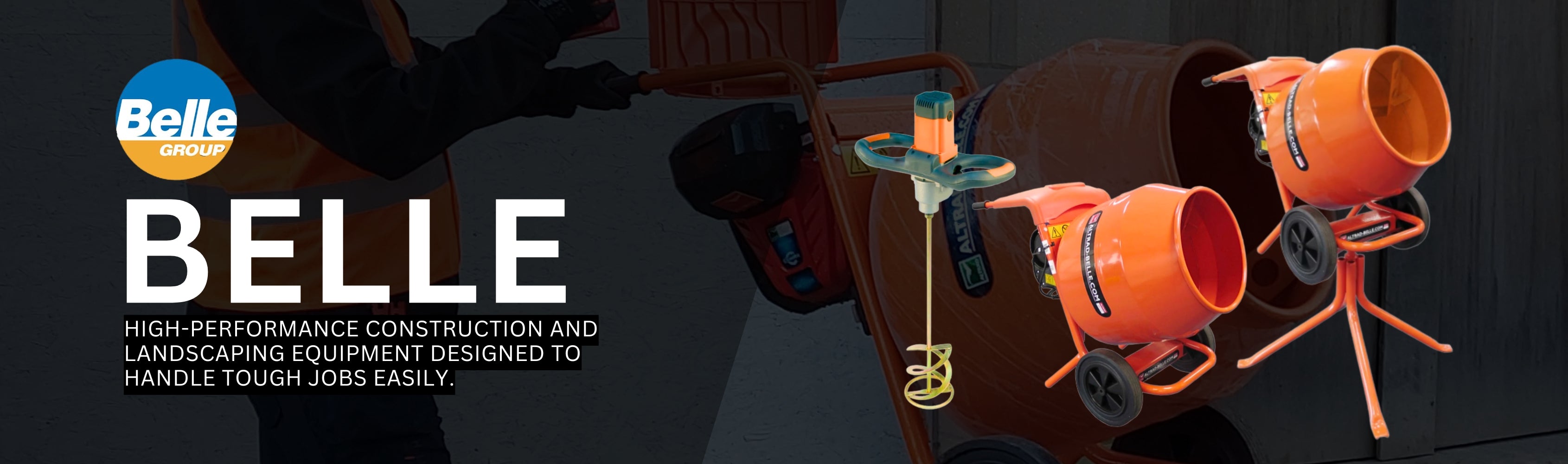 Belle Concrete Mixers | Durable Electric & Gas Mixers