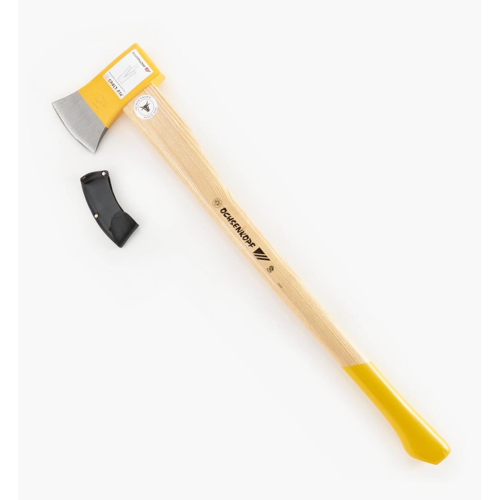 Ox Head 5lb Splitting Axe with 32" Hickory Handle – German-Made, Heavy