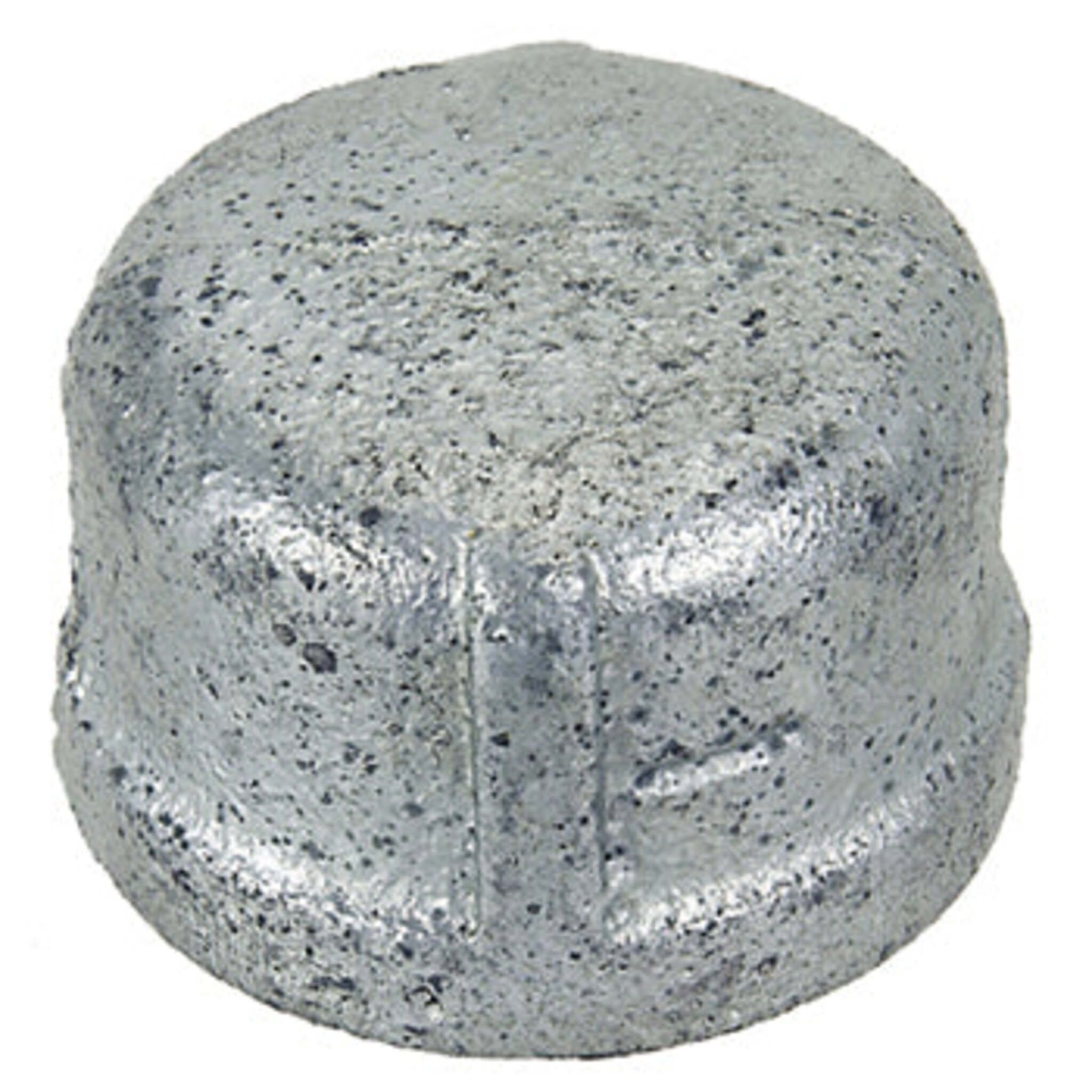Galvanized Malleable Iron Class 125 Pipe Cap, FPT, Hot-Dip Galvanized,