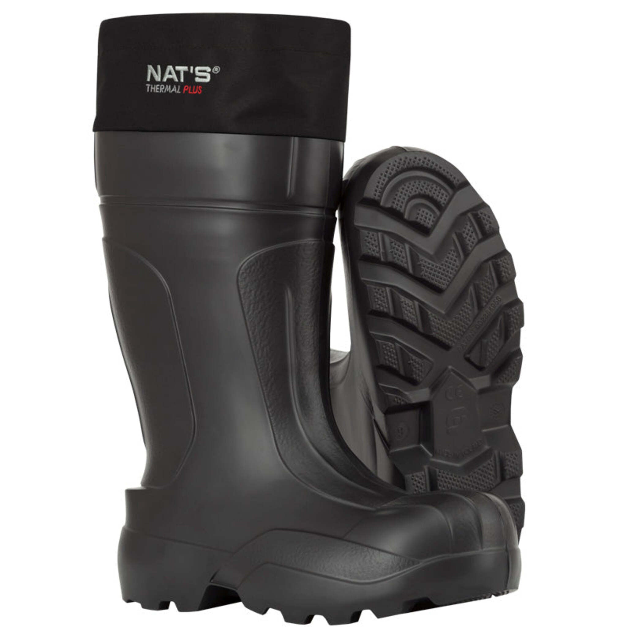 Nats Men's Winter Work Boots 1590 | EVA Waterproof, Plain Toe, Removab