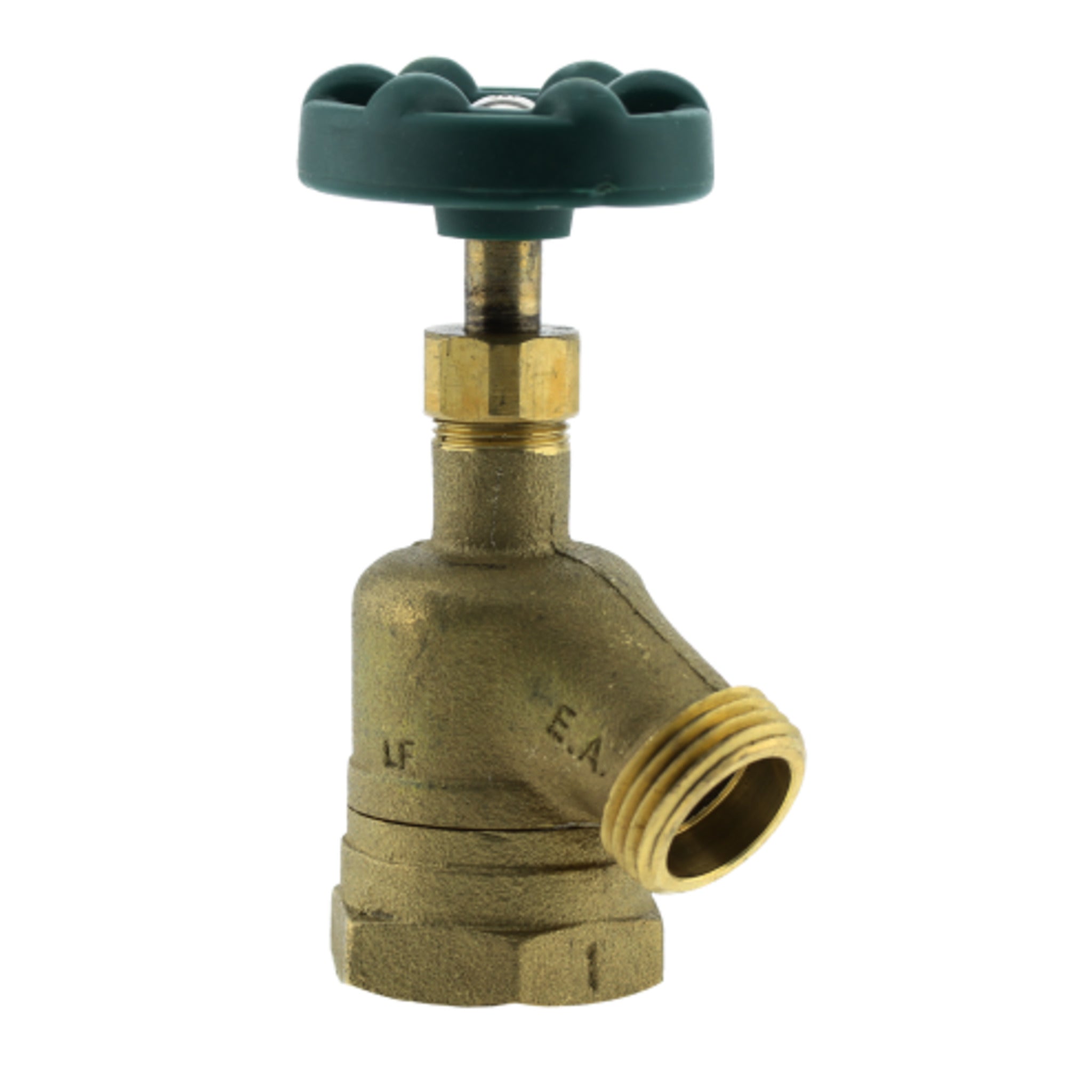 Lead Free Brass Bent Nose Garden Hose Bibs - Angled Outlet, Easy Attac