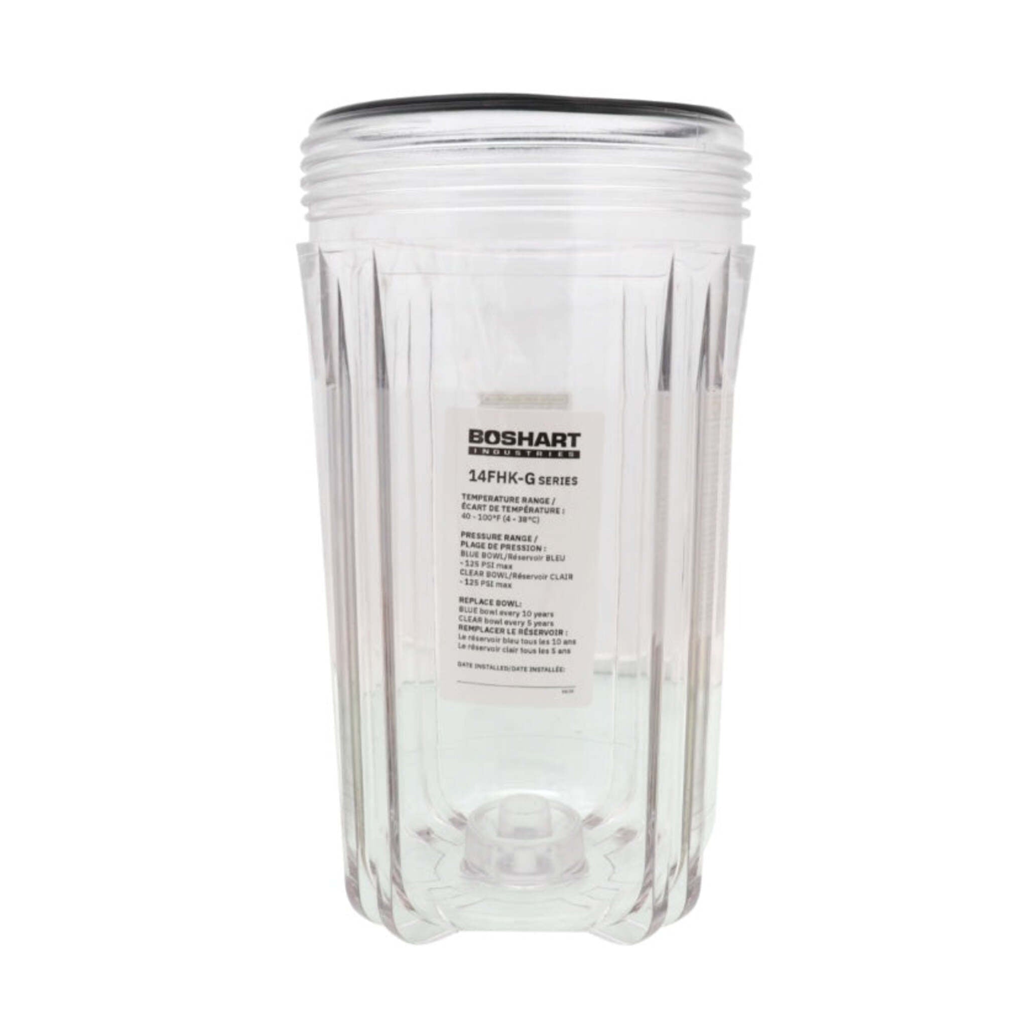 Clear Giant 4.5" OD Water Filter Housing Bowls, 10" Length, Durable Po