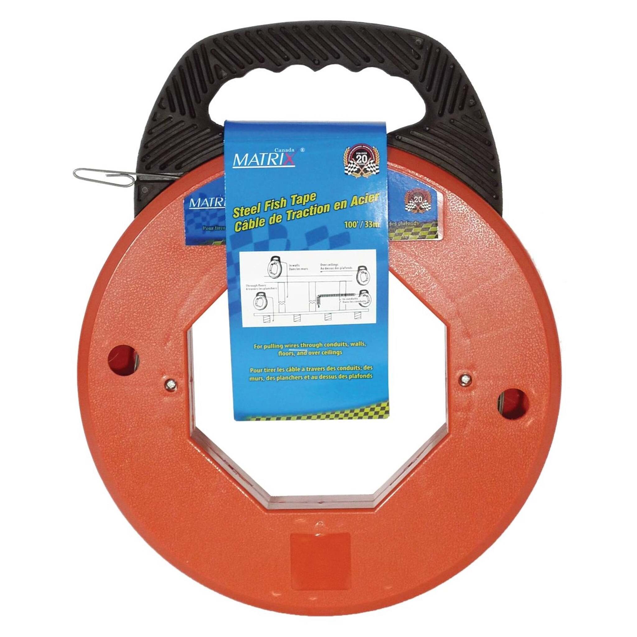 ToolTech Steel Wire Fish Tape - 100 Ft