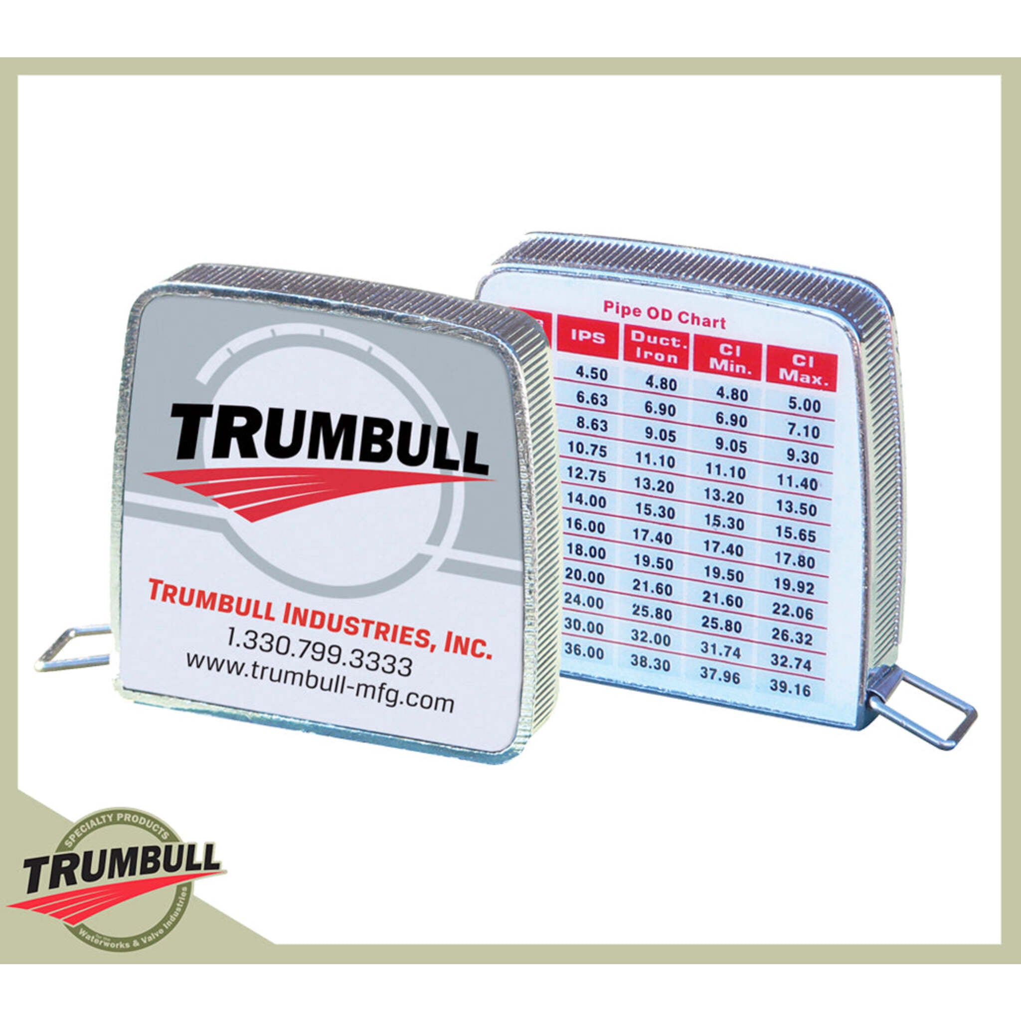Trumbull Pipe Diameter Tapes